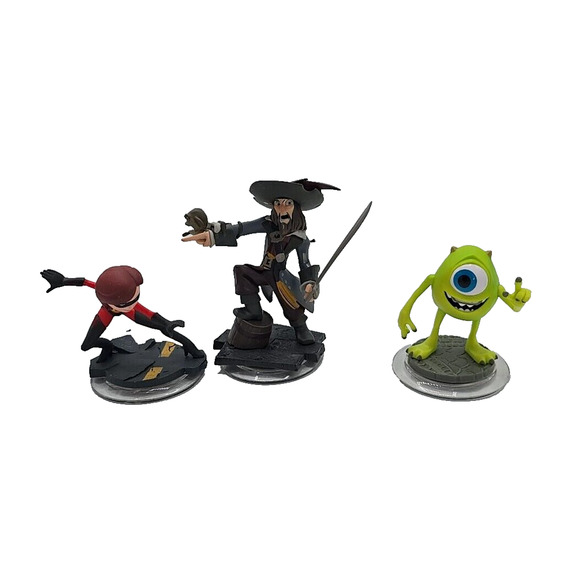 Disney | Toys | Lot Of 3 Disney Infinity Sidekicks Barbossa Mike ...